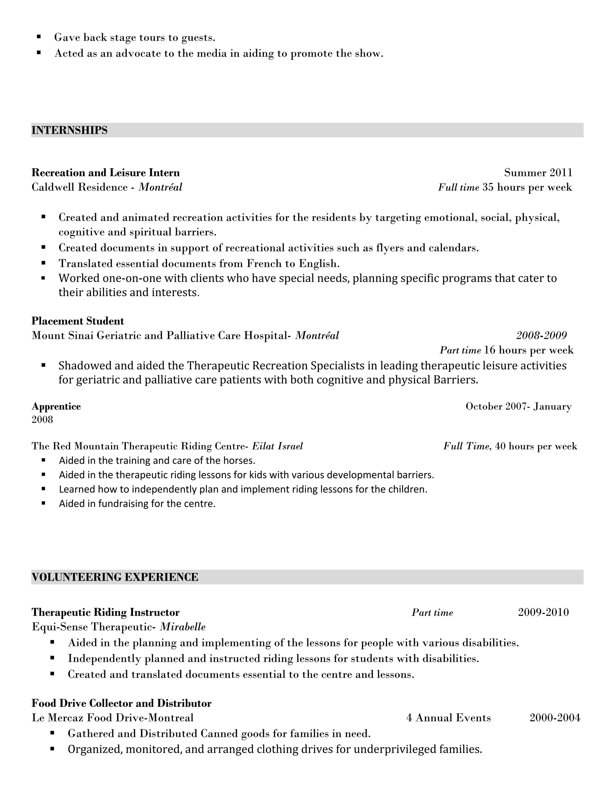 JordanaResumeMontreal | PDF