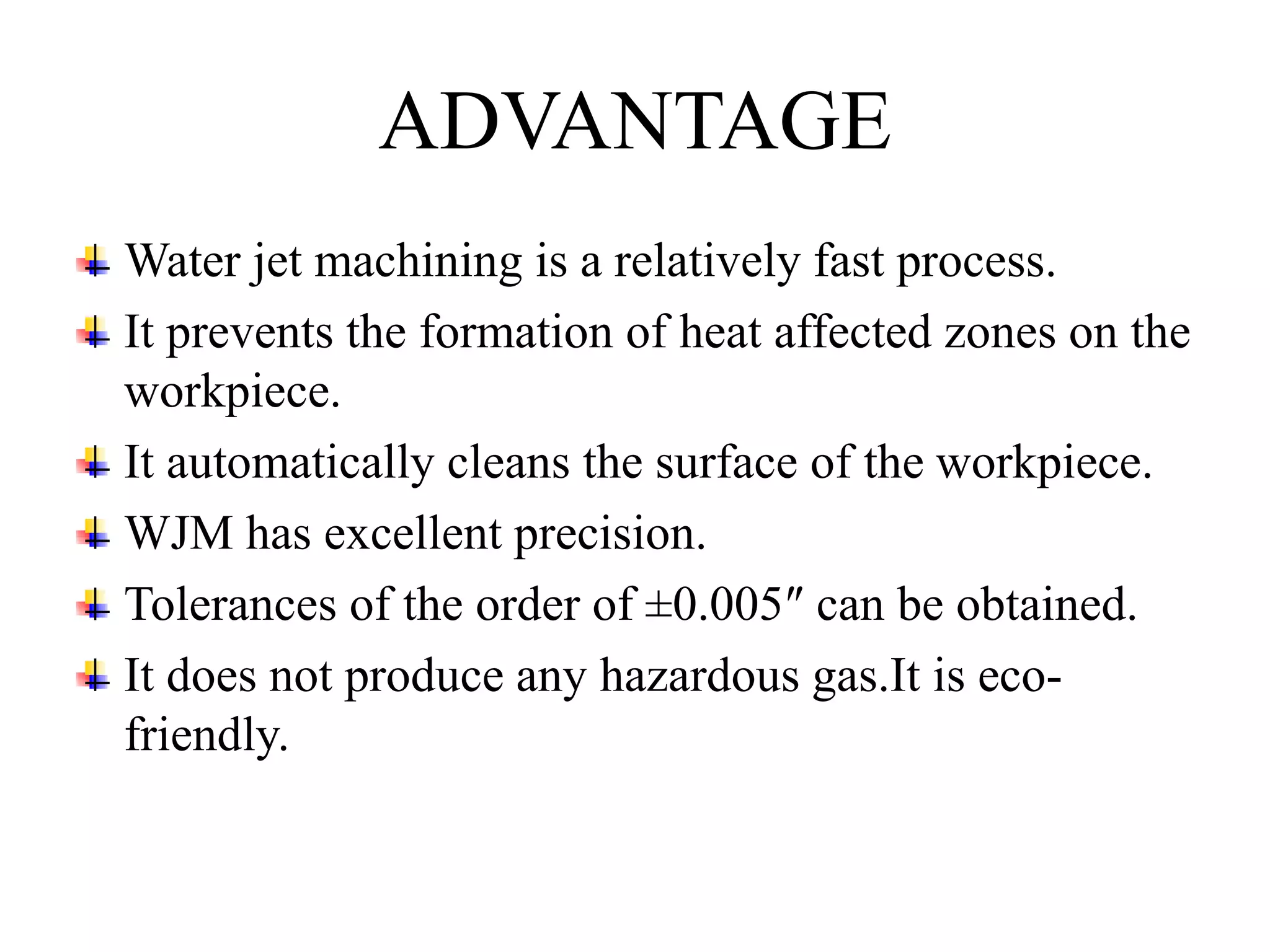 water jet machining | PPTX