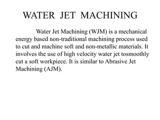 water jet machining | PPTX