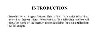 STEPPER MOTOR | PPTX