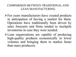 LEAN MANUFACTURING | PPTX