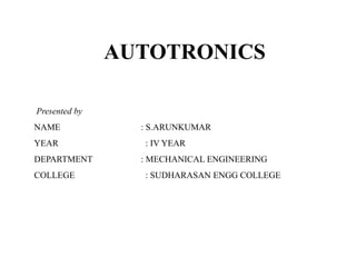 AUTOTRONICS | PPTX