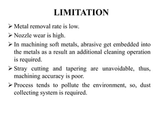 ABRASIVE JET MACHINING | PPT