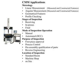 COORDINATE MEASURING MACHINE | PPT