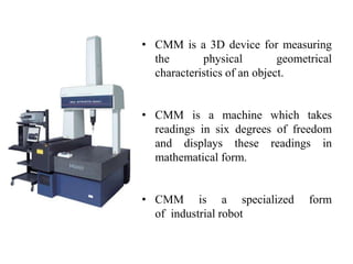 COORDINATE MEASURING MACHINE | PPT
