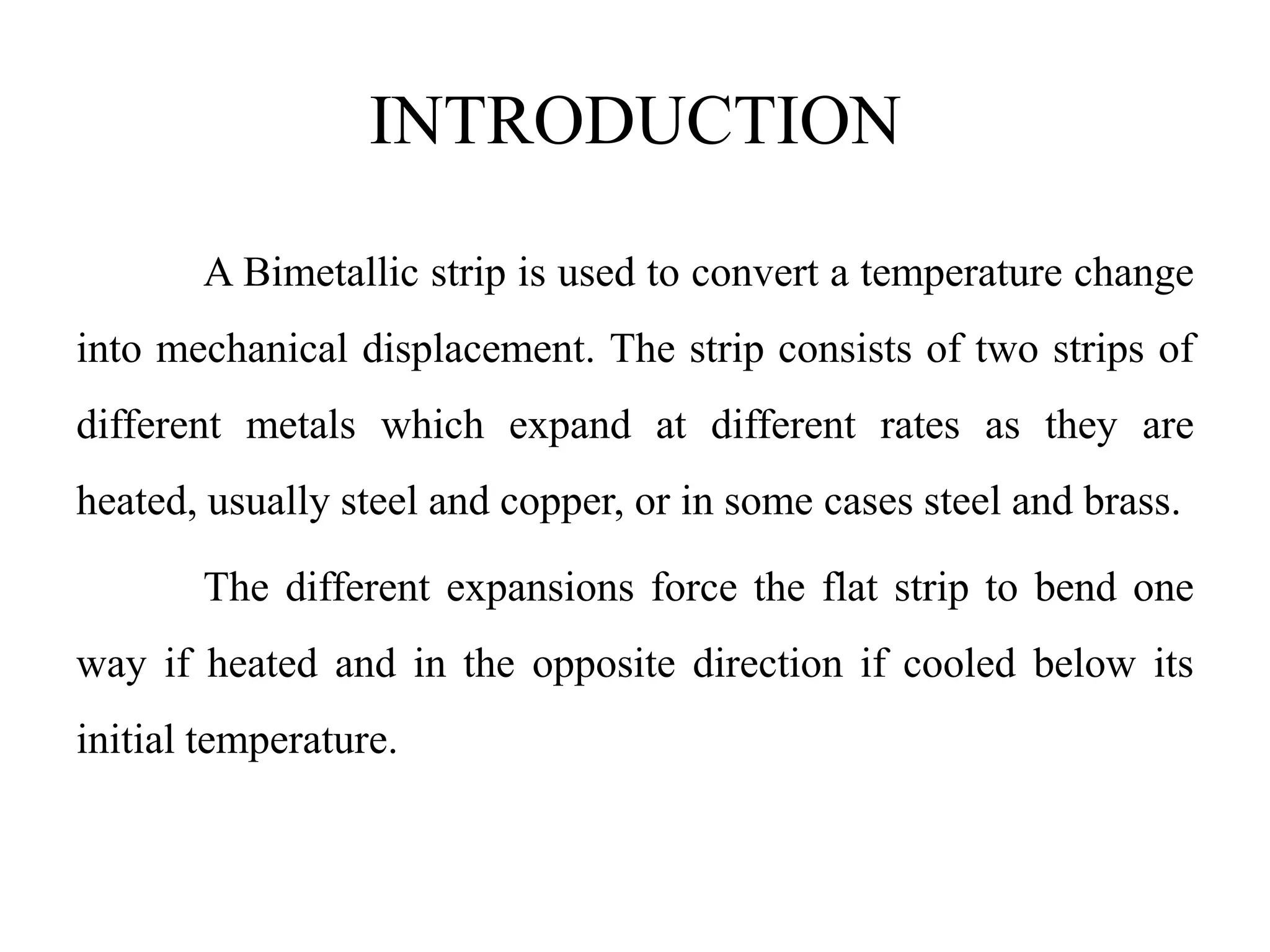 bimetallic strip | PPTX