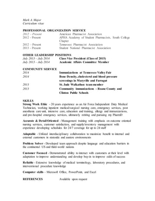 Mark A. Major CV | PDF