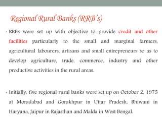 Role of Rural Finance Institution in Agriculture Development | PPTX