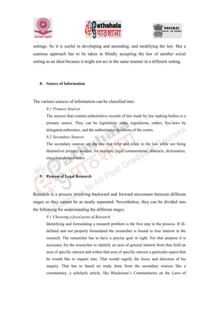 LEGAL RESEARCH LAW | PDF