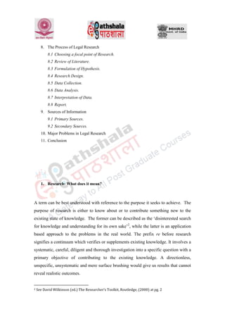 LEGAL RESEARCH LAW | PDF