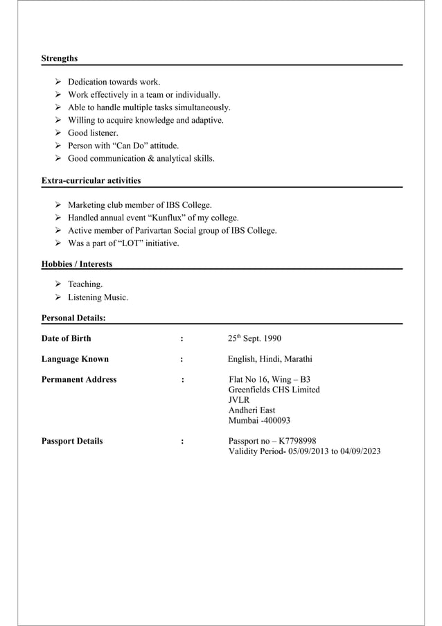 updated resume | DOC