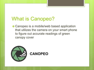 Introduction to Canopeo | PPTX