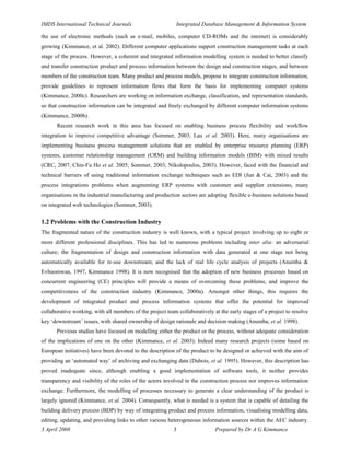 Integrated Information System for Construction Operations | DOC