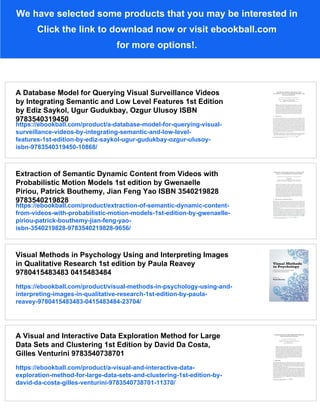 Braving the Semantic Gap Mapping Visual Concepts from Images and Videos ...