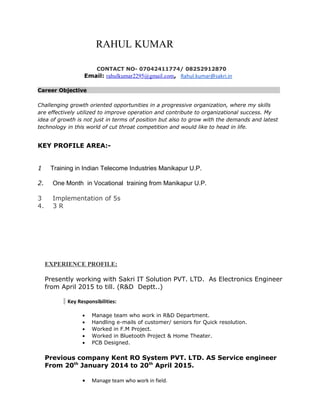 rahul kumar Document. | DOC