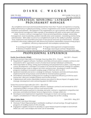 Diane C. Wagner Resume | PDF