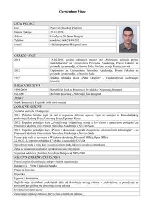 Vladimir Popović | PDF