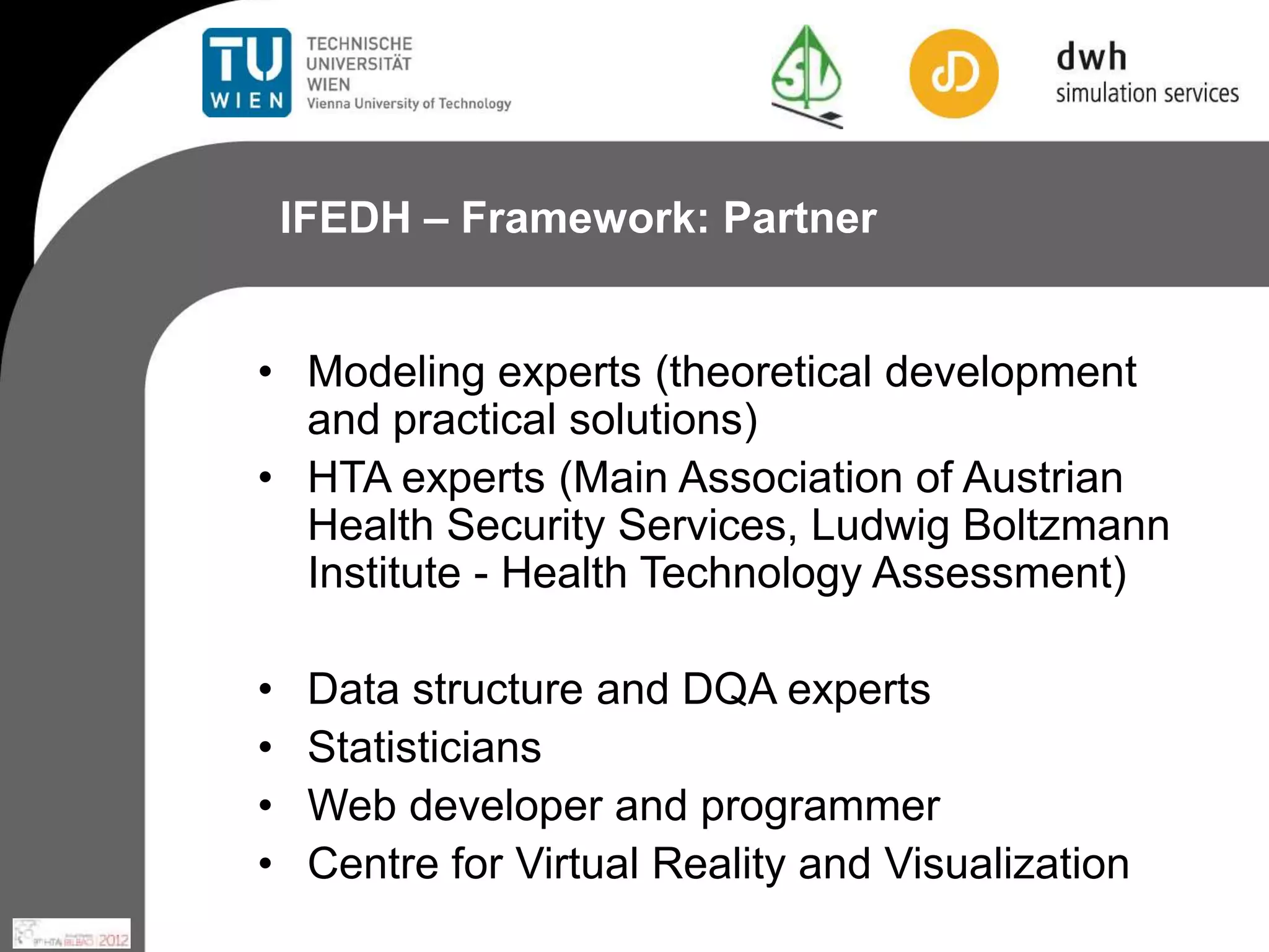 METHODS, MATHEMATICAL MODELS, DATA QUALITY ASSESSMENT AND RESULT INTERPRETATION: SOLUTIONS ...