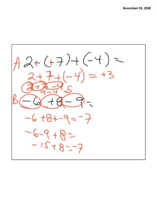 Integers Order of operation | PDF