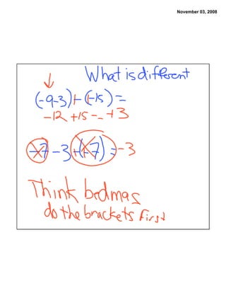 Integers Order of operation | PDF | Science