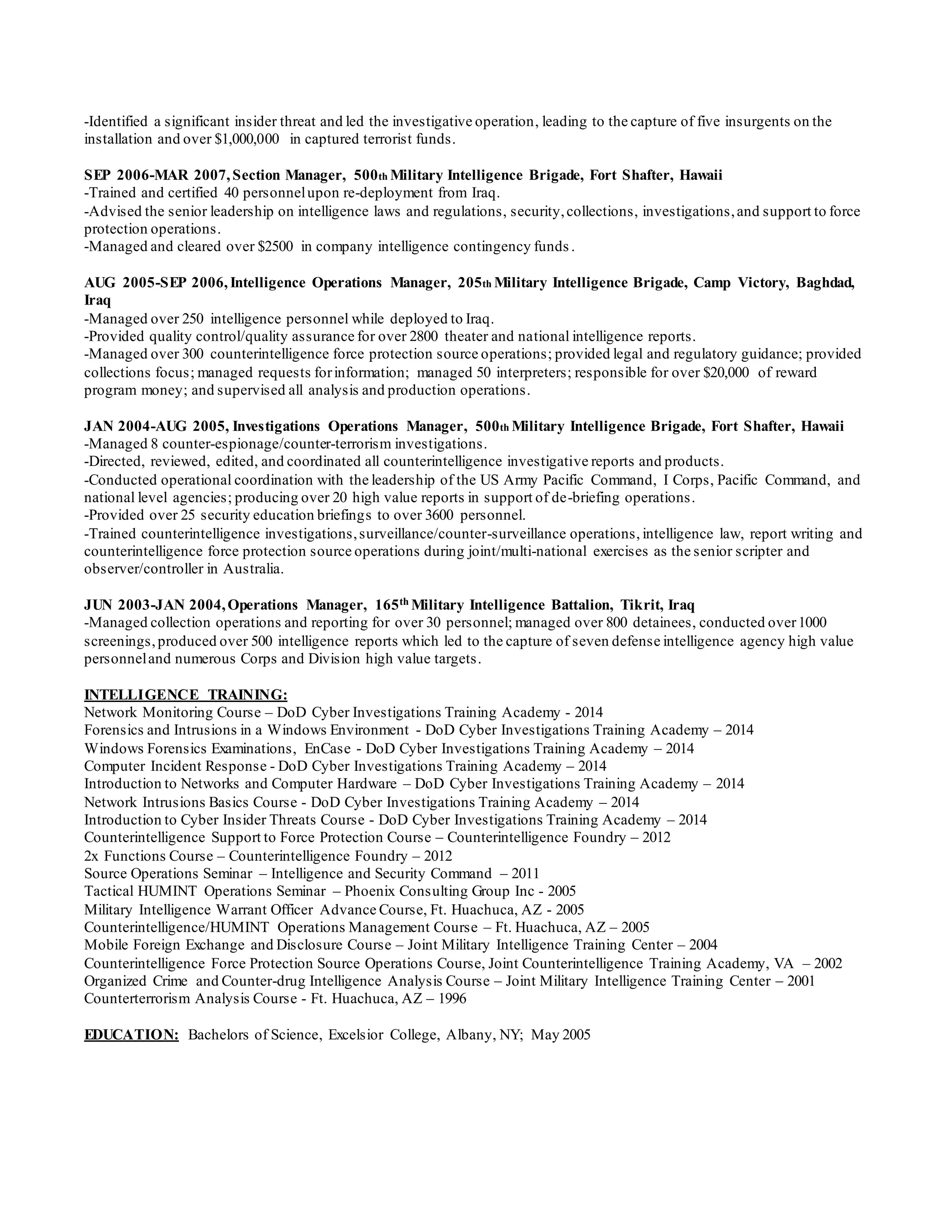 Mark Owens JPMorgan Chase Resume | PDF