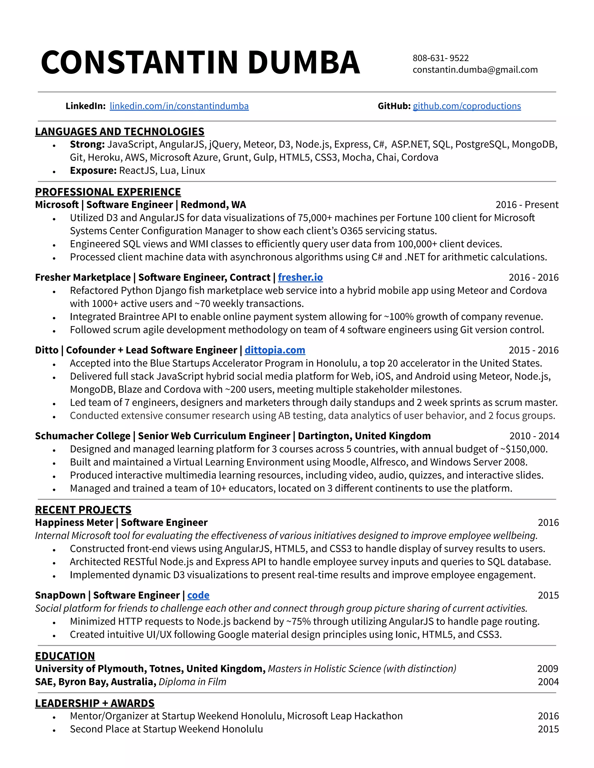 CD_Resume | PDF