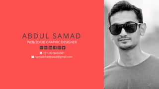 ABDUL SAMAD PORTFOLIO | PDF | Graphics Software | Computer Software and Applications