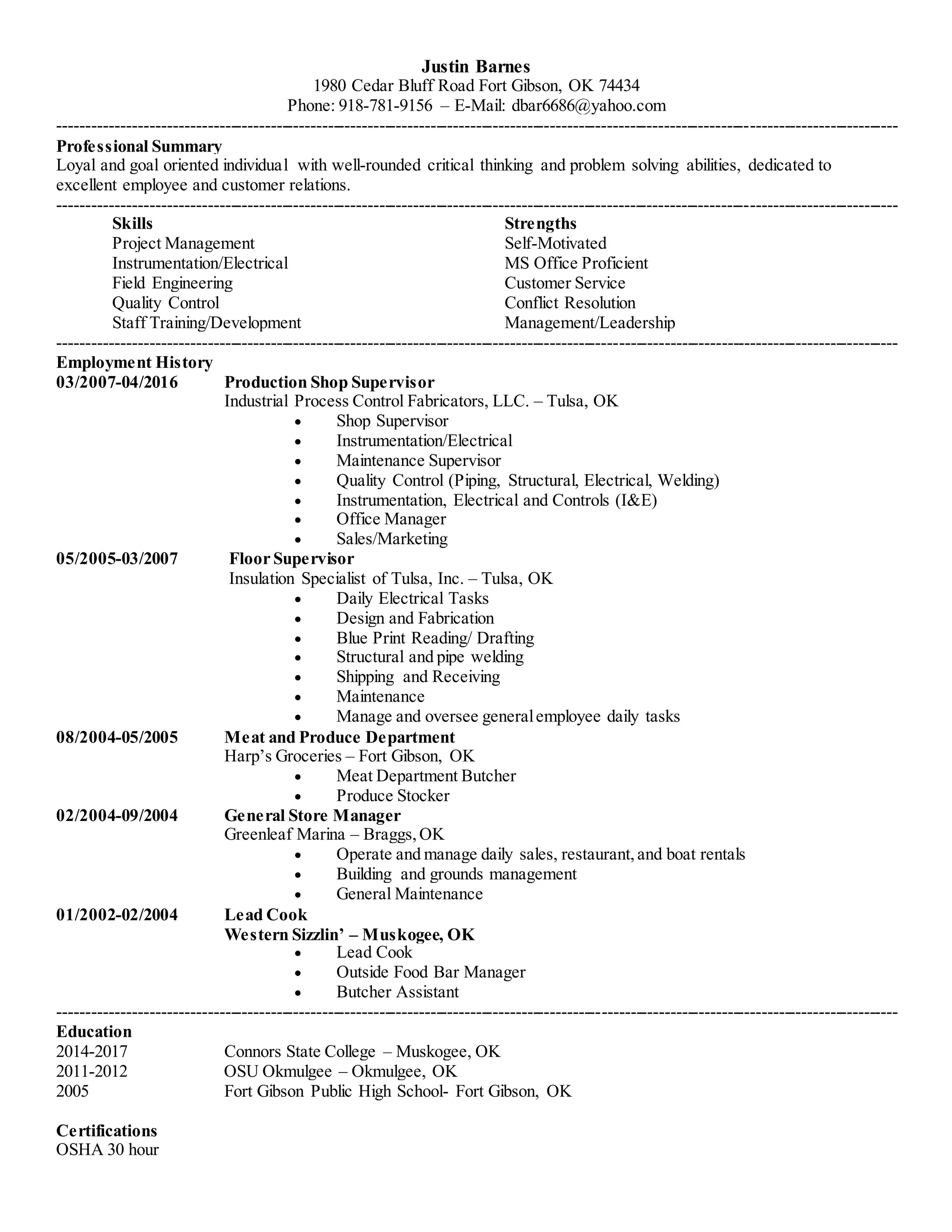 Justin Barnes word- final esume | DOCX