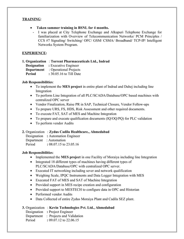 vikram Resume 2016 | PDF