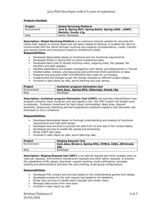 Krishna_chaitanya Java Developer | PDF