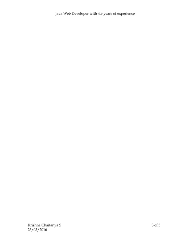 Krishna_chaitanya Java Developer | PDF