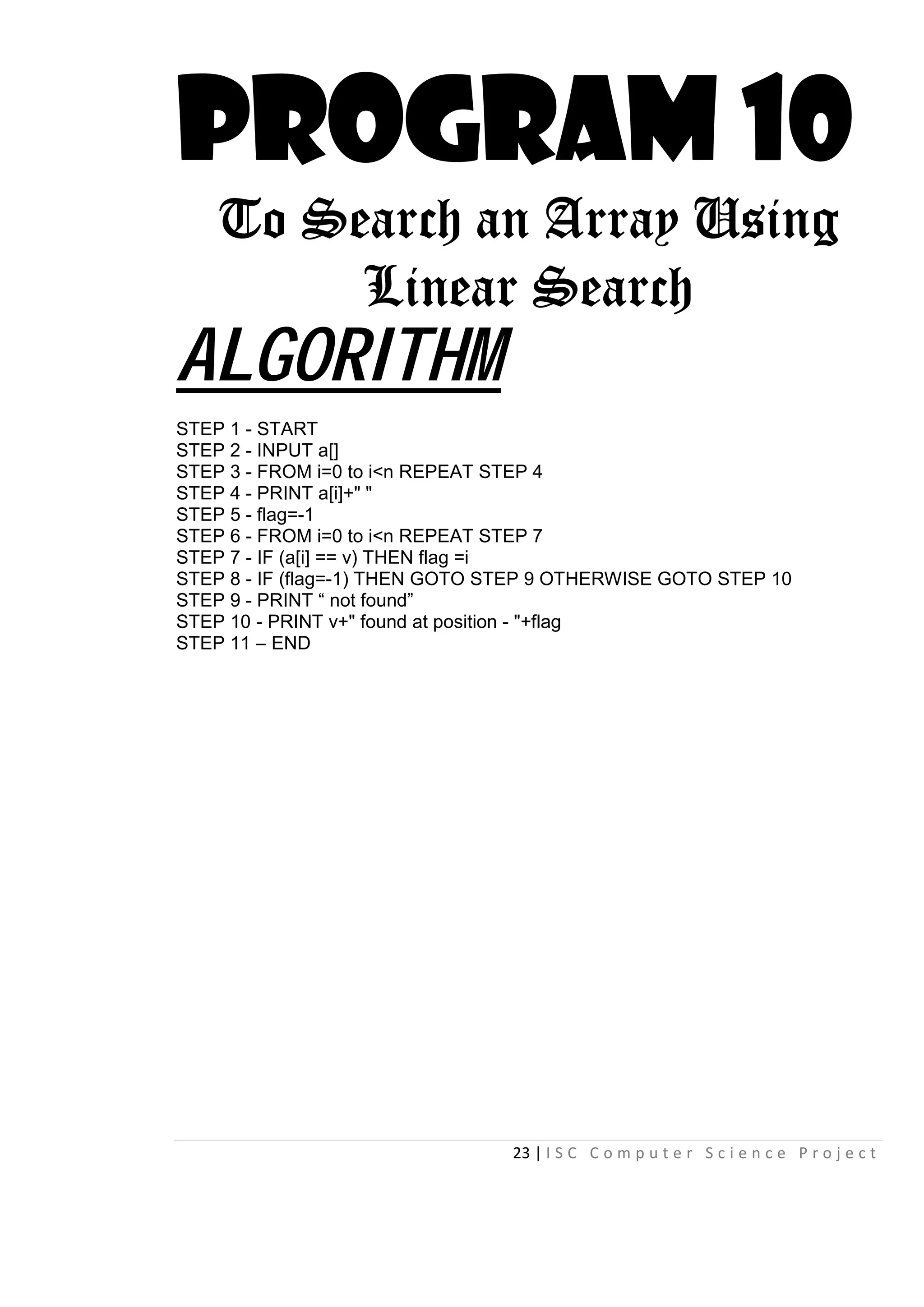 81818088 Isc Class Xii Computer Science Project Java Programs Pdf