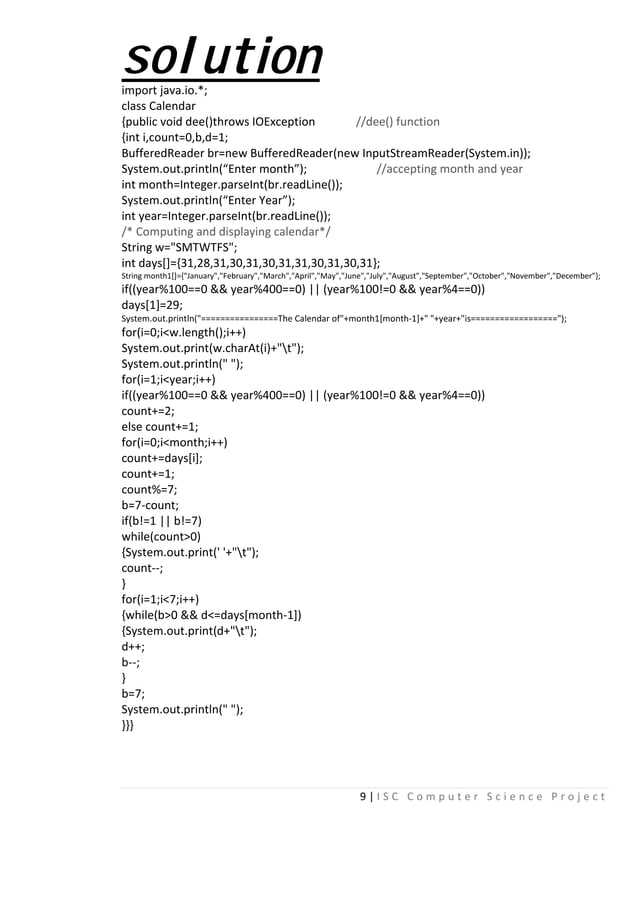 81818088 Isc Class Xii Computer Science Project Java Programs Pdf
