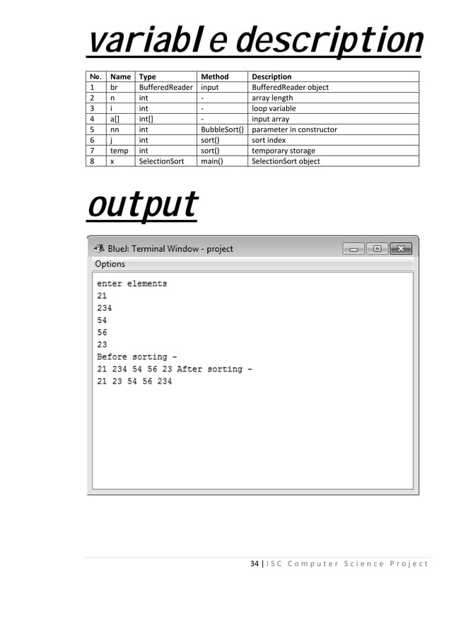 81818088 Isc Class Xii Computer Science Project Java Programs Pdf Programming Languages