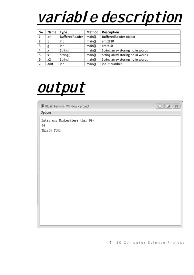 81818088 Isc Class Xii Computer Science Project Java Programs Pdf Programming Languages
