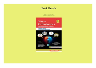 [GET]⚡BOOK MCQs in Orthodontics 2e | PDF