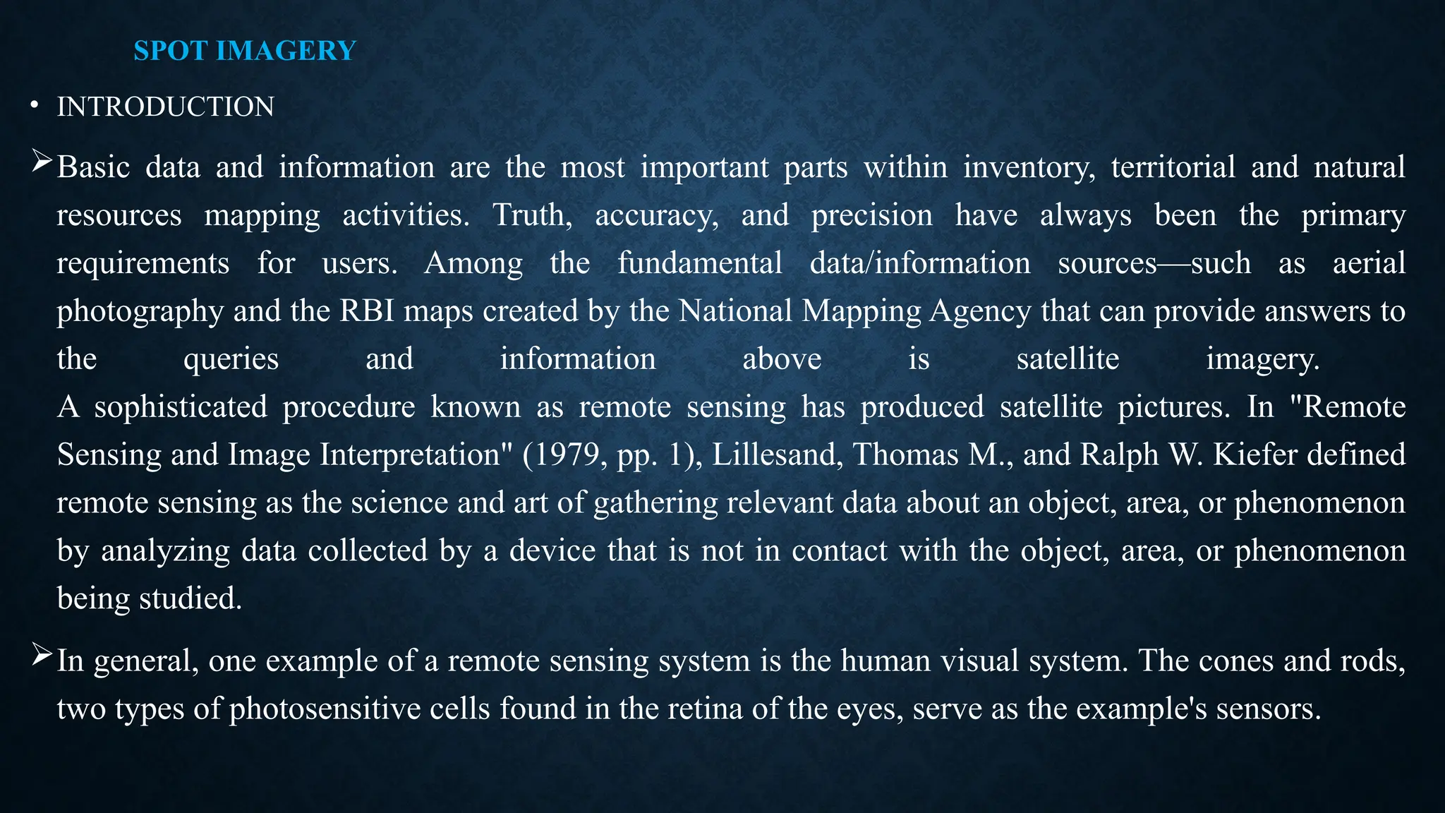 Application of ikonos, spot and landsat imagery | PPTX