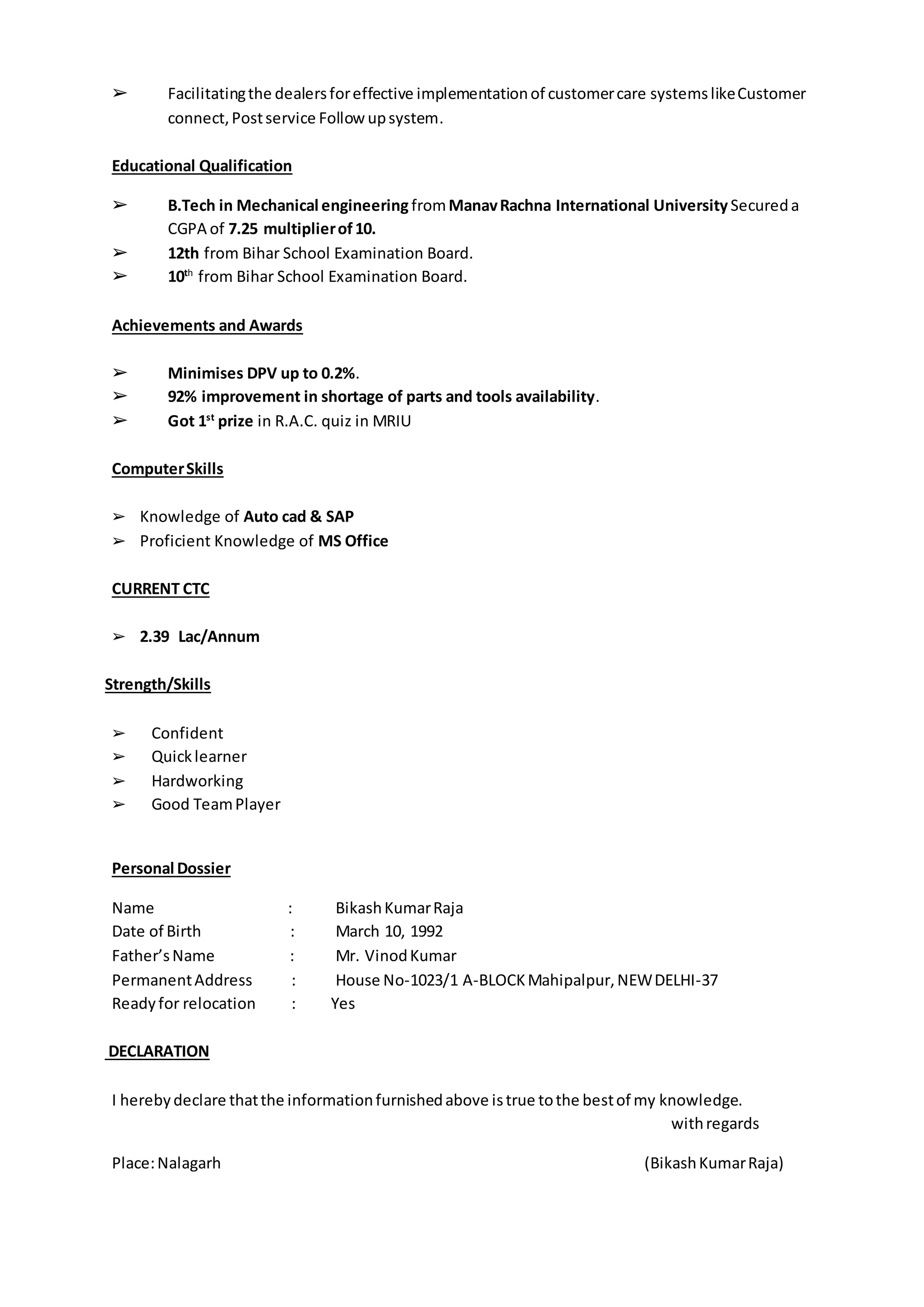 resume_bikash | DOCX