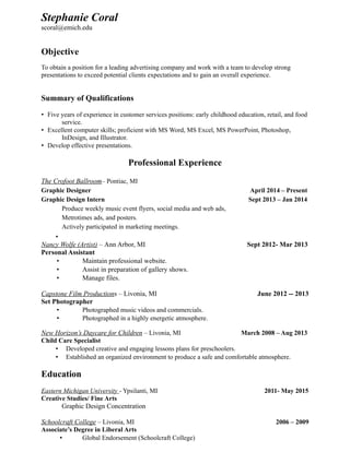 Coral, Stephanie Resume | PDF