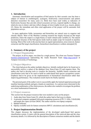 Audio based Bird Species Recognition | PDF