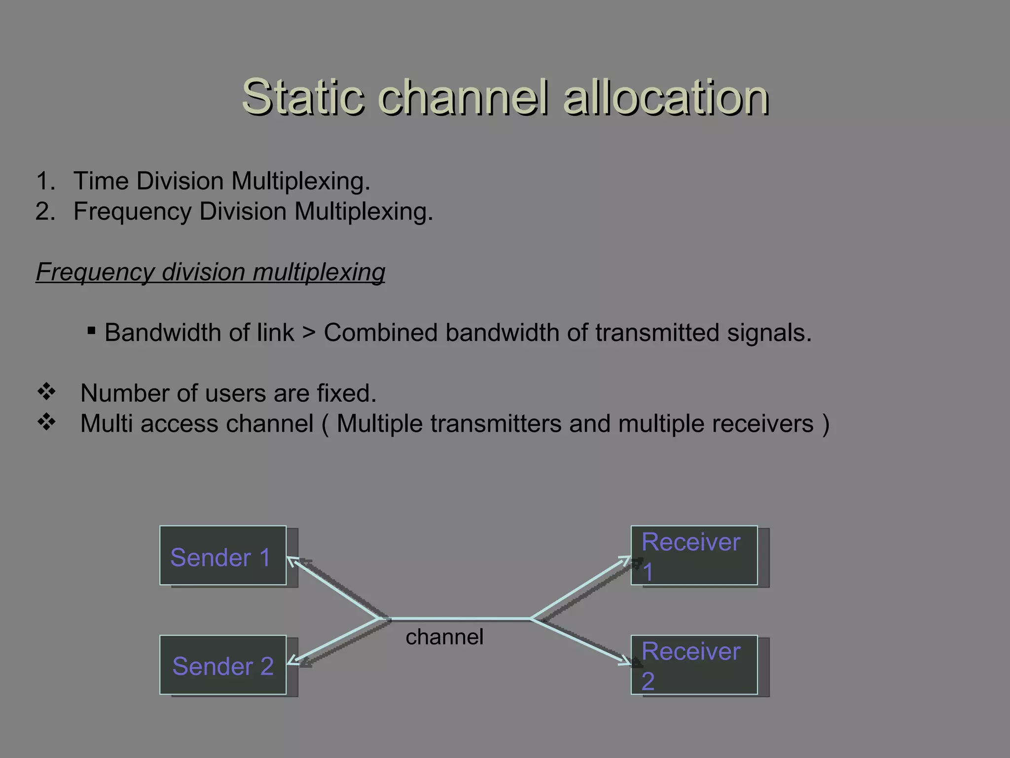 819 Static Channel Allocation | PPT | Technology & Computing