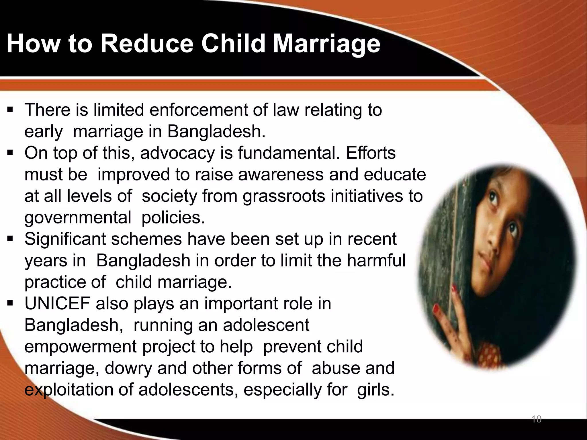 Child marriage in Bangladesh | PPTX