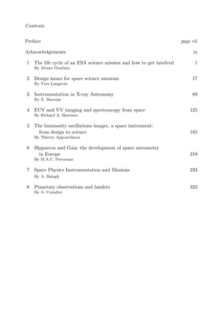 Payload And Mission Definition In Space Sciences V Mrtnez Pillet | PDF