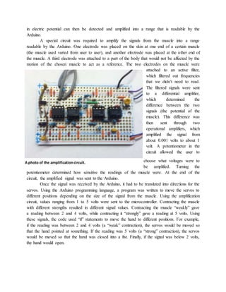 Robotic Prosthetics - Interfacing Electronics with Biology | PDF