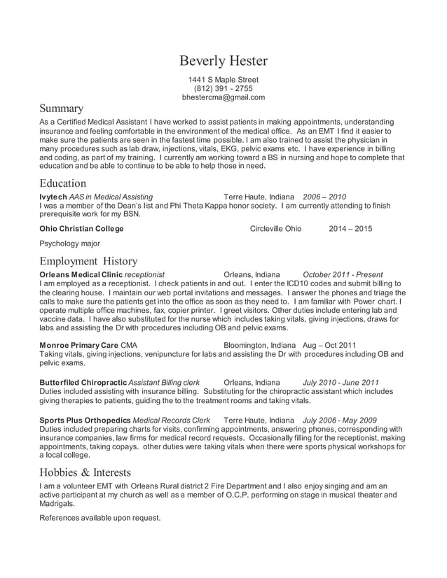 Beverly Resume | PDF