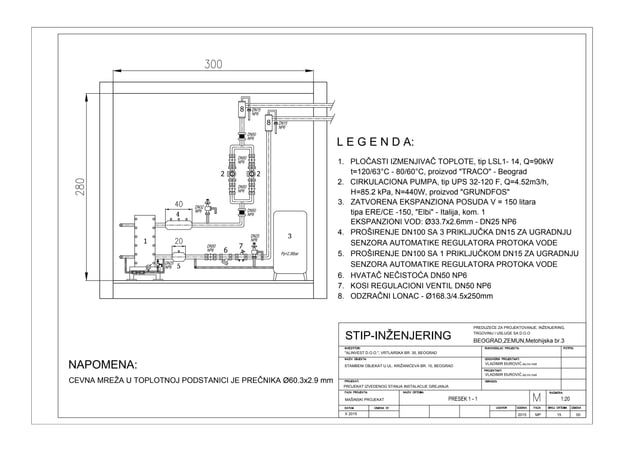 Presek toplotne podstanice | PDF