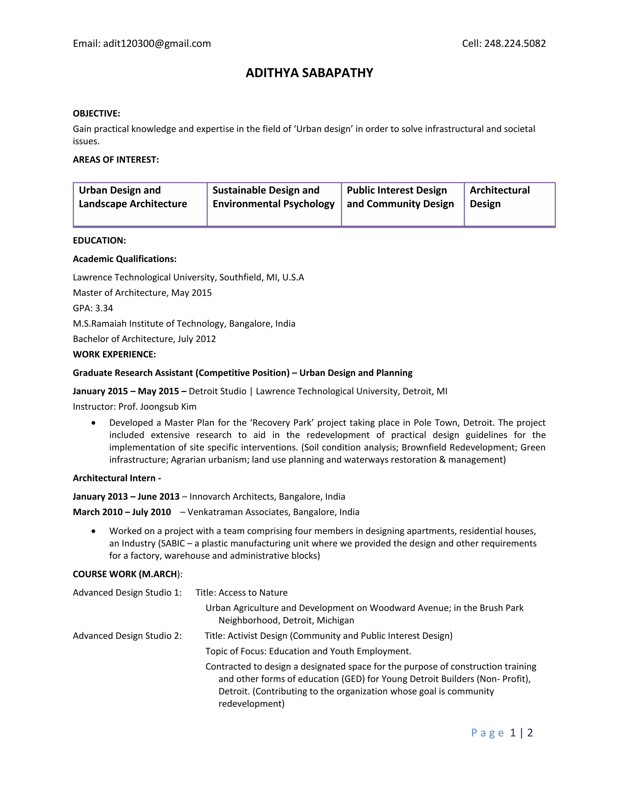 Adithya Sabapathy - Resume | PDF