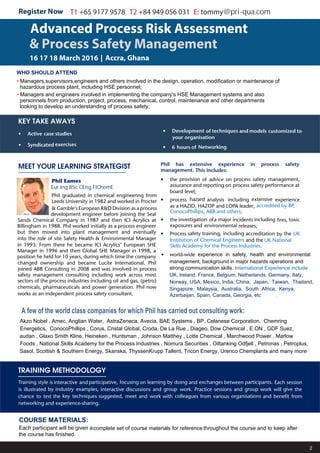 FullBrochure-27031 GH Advanced Process Risk Assessment & Process Safety ...