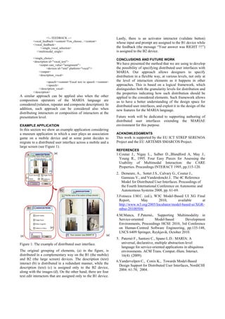 SMARCOS CNR Paper Workshop Distributed UI | PDF