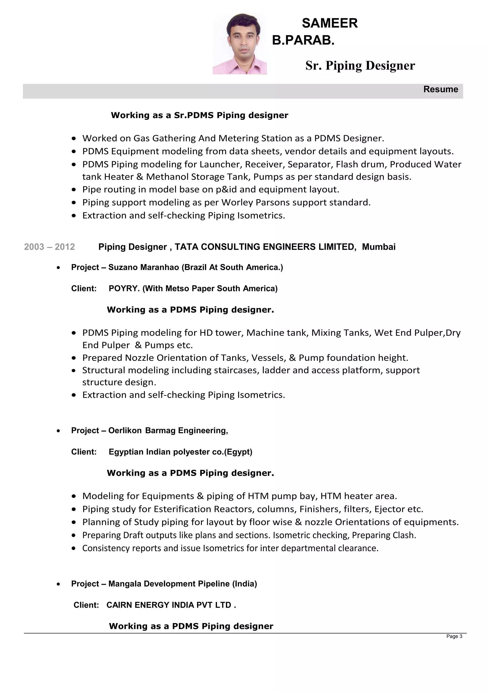 sameer-parab_resume | DOC | Civil Engineering Industry | Industries